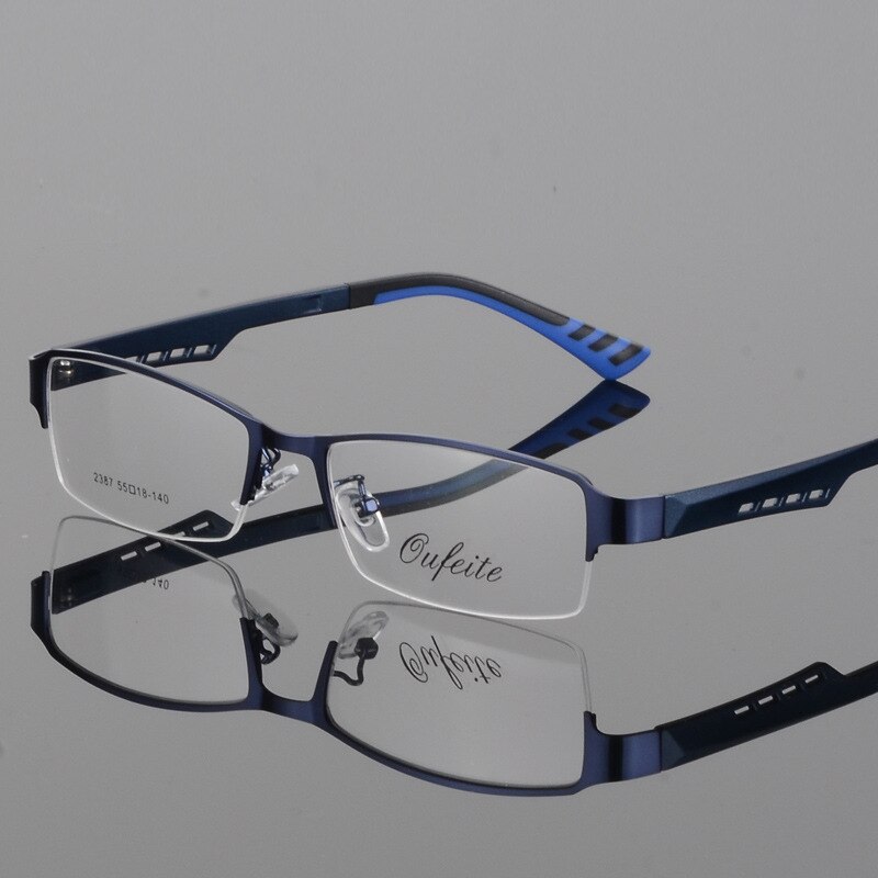Reven Jate 2387 Half Rimless Eyeglasses Frame Prescription Semi Rim Gl