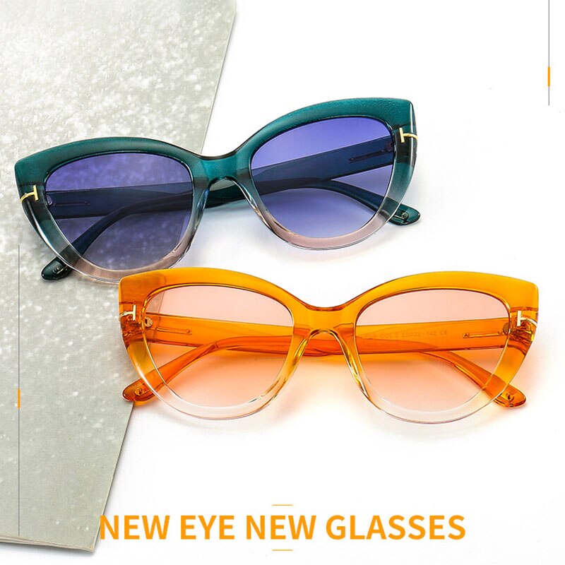 Shauna Cat Eye Women Sunglasses Gradient Shades Retro Optical Glasses