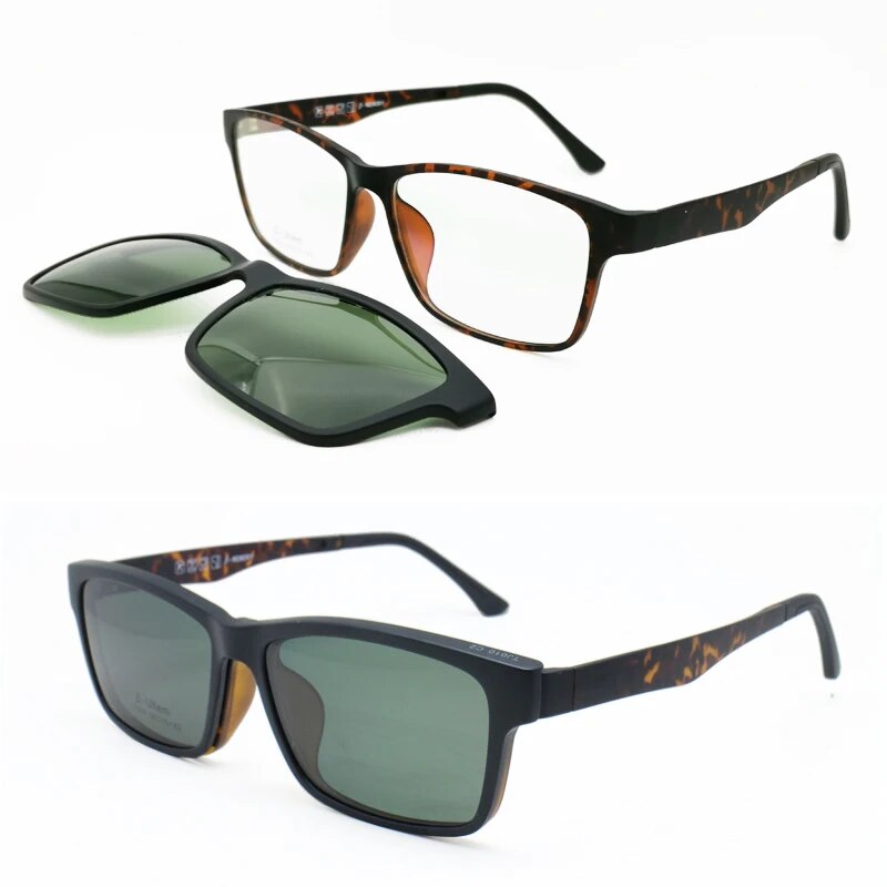 ULTEM rectangle optical myopia Hyperopia eyeglasses frame with megnati ...
