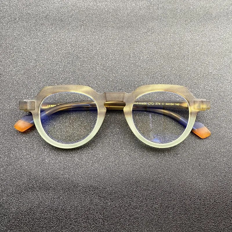 Frosted textured acetate men's frames handmade glasses Optical frames ...