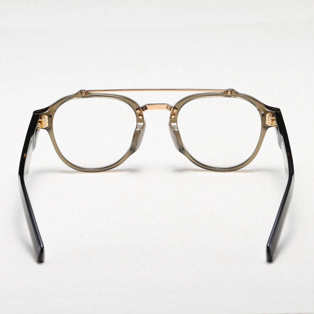 Quality Handmade Double Bridge Design Acetate Optical Glasses Frame Me ...