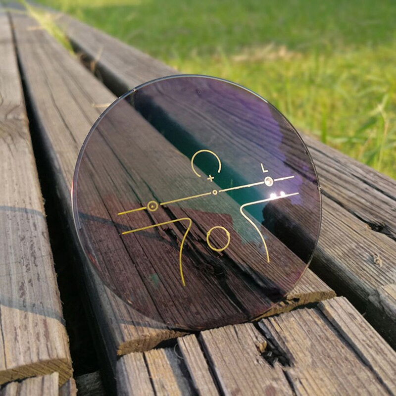 Dark Grey Brown Anti Blue Light Photochromic Progressive Lenses Multif ...