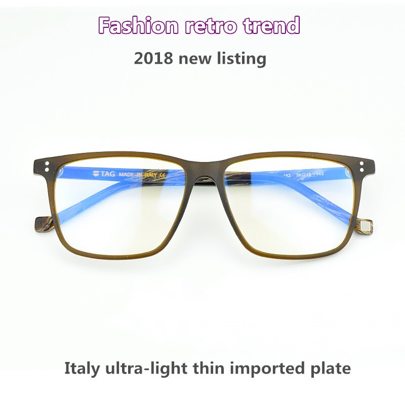 2023 glasses frame Retro TAG Hezekiah brand Big box eye glasses frame ...