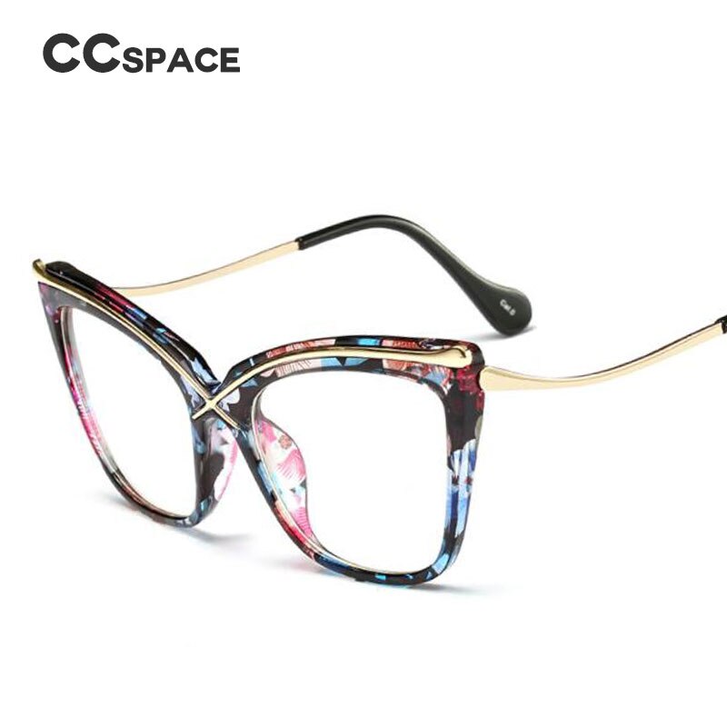 45124 Ladies Cat Eye Brow Line Glasses Frames Men Women Brand Designer ...