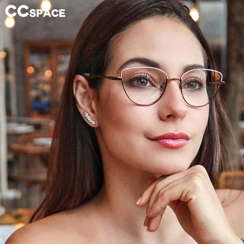 45969 Cat Eye Simple Glasses Frames Retro Men Women Optical Computer G ...