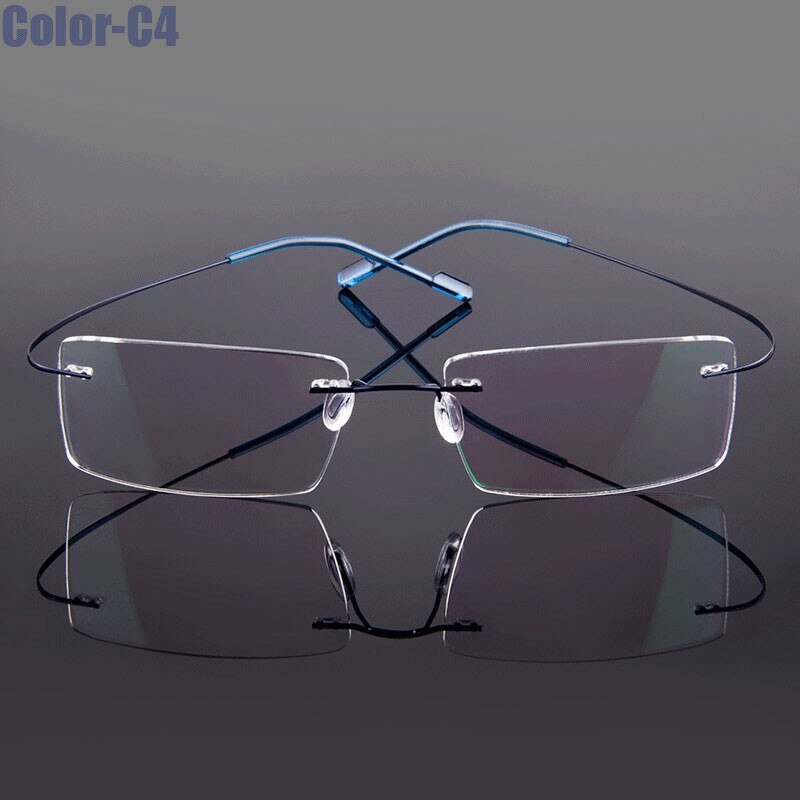 5018 Beta-Ti Designer Brand Style Flexible Memory Metal Rimless Eyegla ...