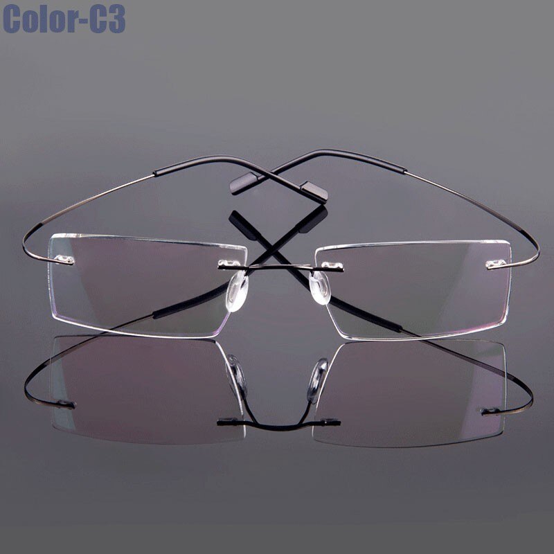 5018 Beta-Ti Designer Brand Style Flexible Memory Metal Rimless Eyegla ...