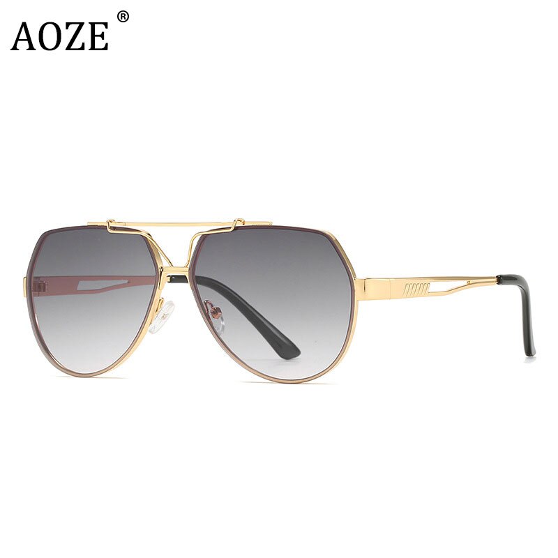 Aoze Pilot Style Eyewear | Retro Metal Frame with Rivet Accents – Cinily