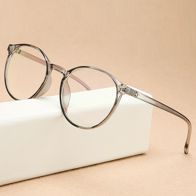 Classic Round Glasses Frame Female Optical Men Women Plastic Vintage R ...