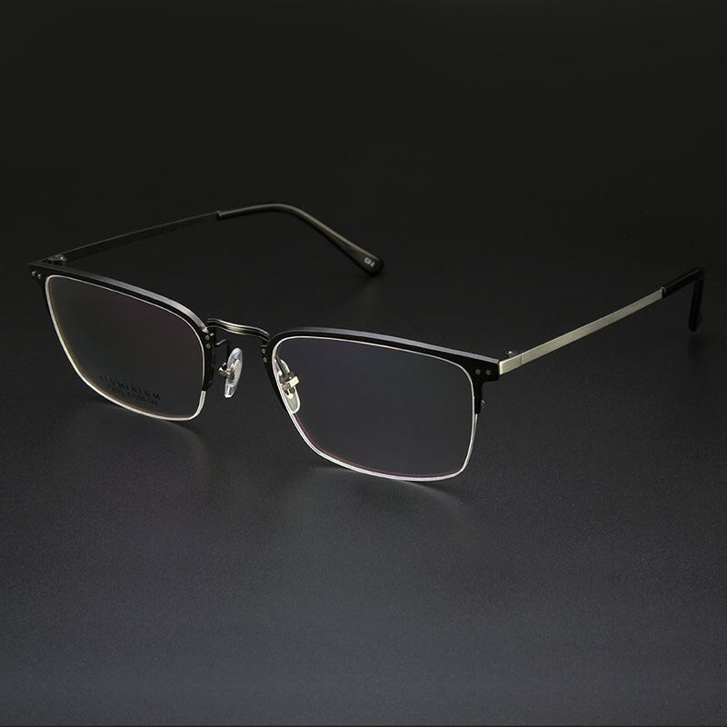 Gmei Optical Titanium Alloy Half-Rim Presciption Eyeglasses Frames For ...