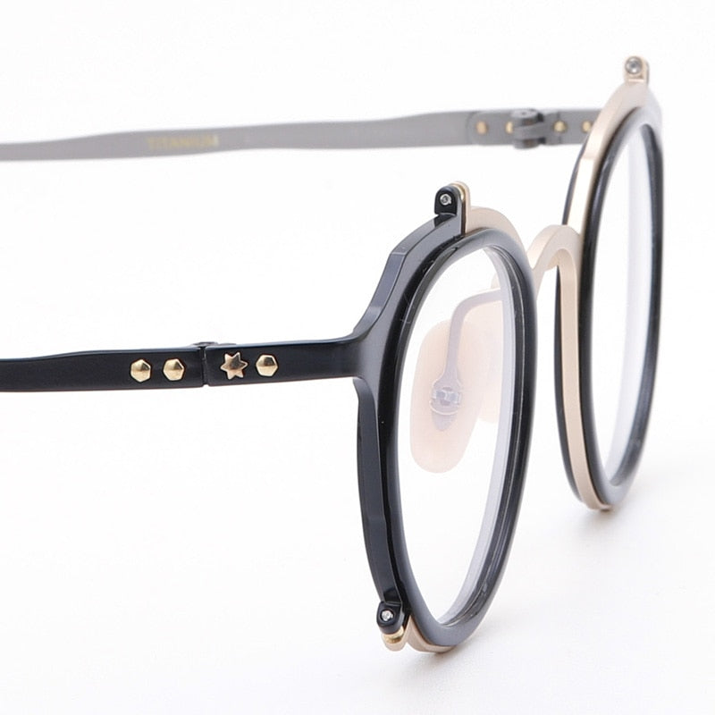 IP Titanium Retro Optical Eyeglasses Hand Made Men Myopia Prescription ...