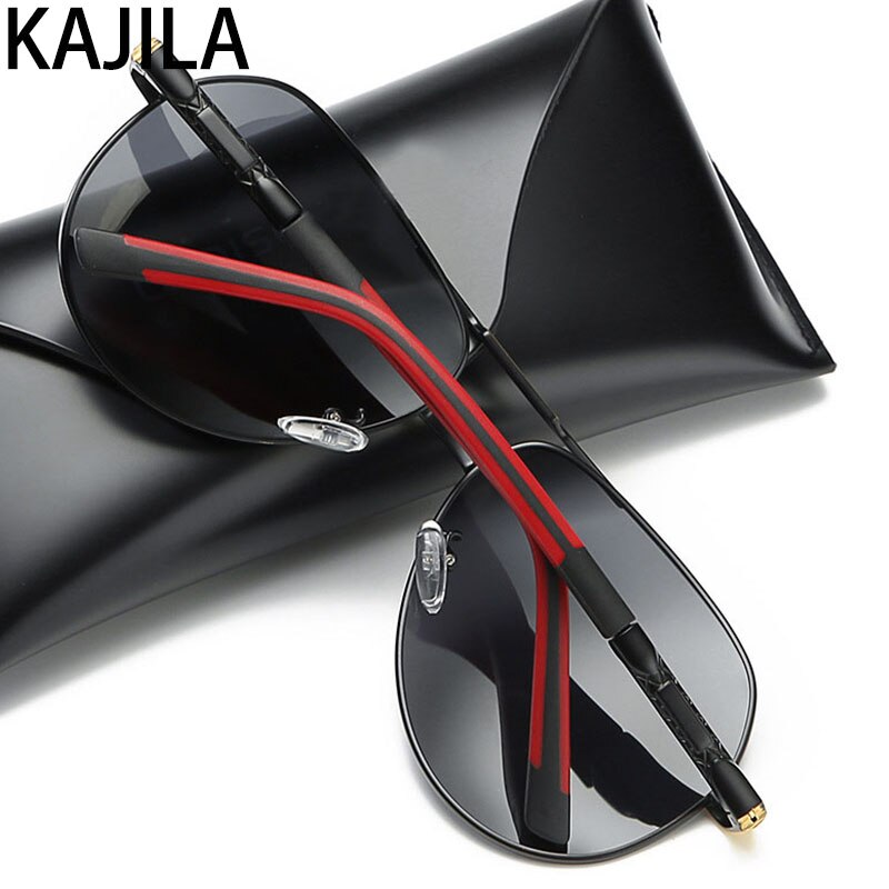 KAJILA Vintage Oval Sunglasses Men Polarized Classic Brand Sun glasses ...