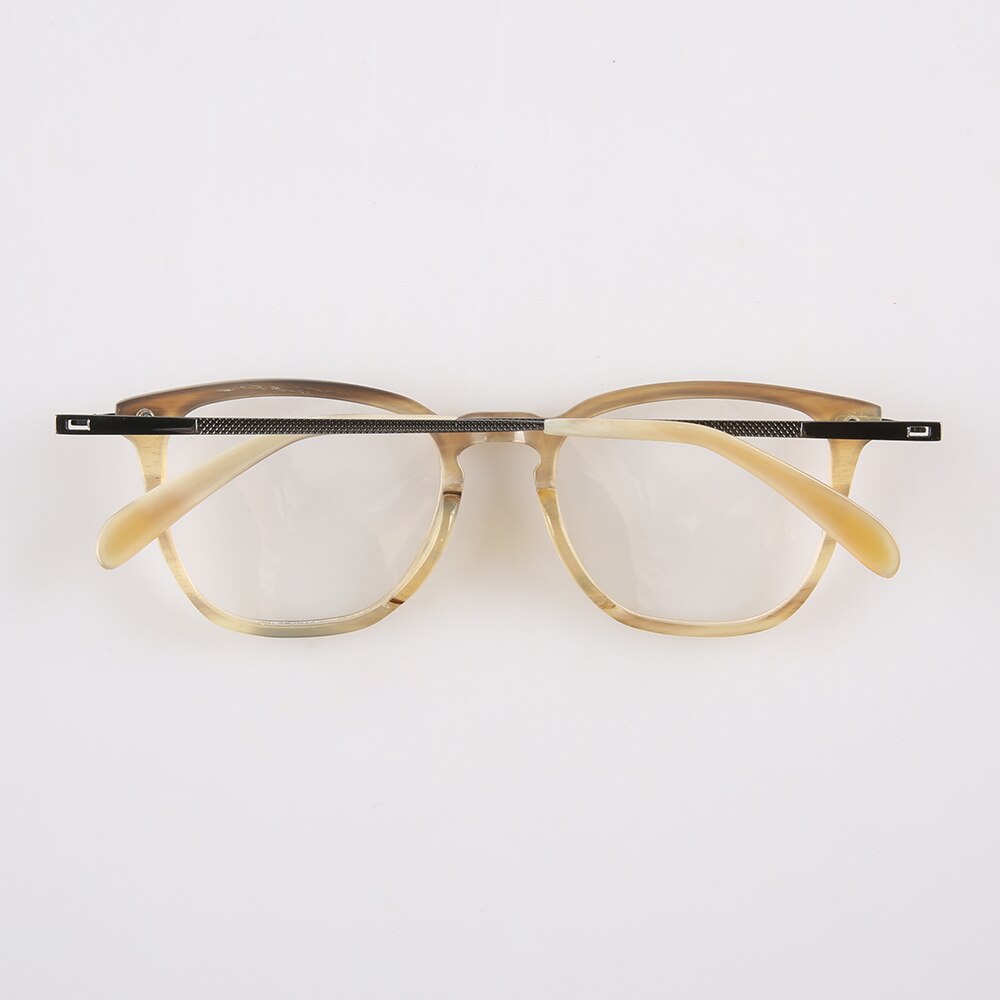 Light big large butterfly natural horn optical glasses spectacle frame ...