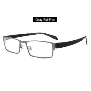 Men Alloy Eyeglasses Frame for Men Eyewear Flexible Temples Legs IP El ...