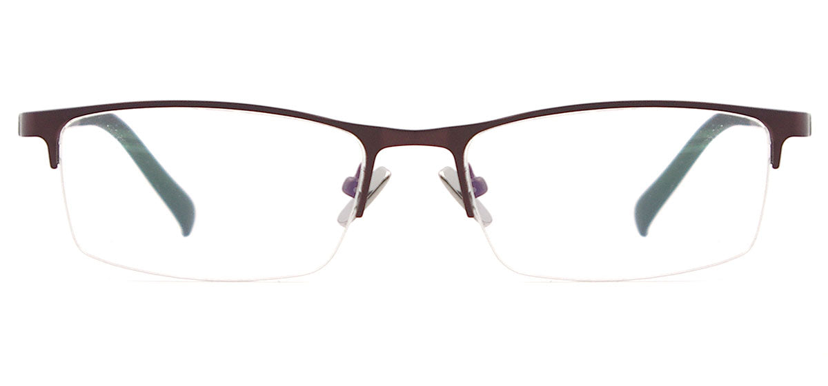 Metal Half Rim Spectacles Men Classic Eyeglass Frame For Myopia & – Cinily