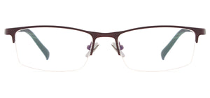 Metal Half Rim Spectacles Men Classic Eyeglass Frame For Myopia & – Cinily