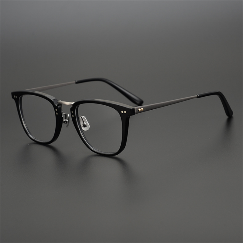 Pure Titanium Japanese Handmade Eyeglasses Frame Women Retro Full Rim ...
