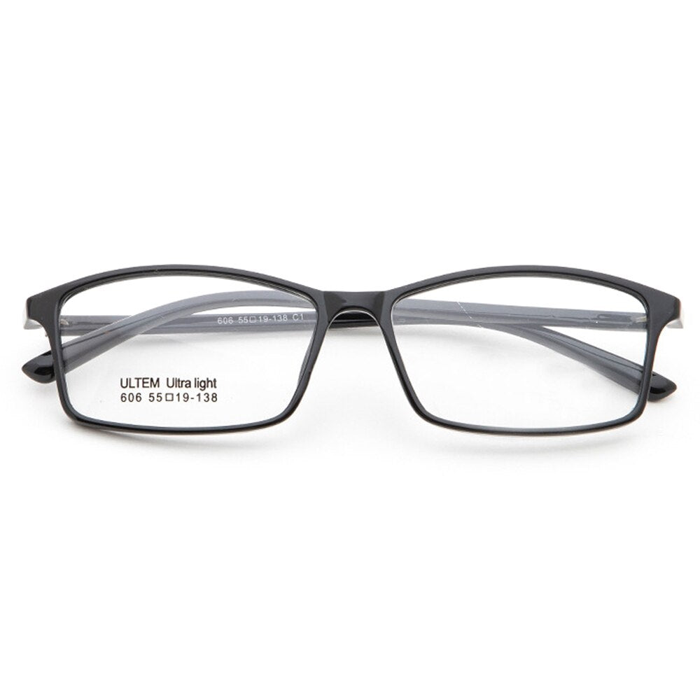 Rectangle Glasses Frame Men Women Large Eyeglasses Flexible BSX606 Can ...