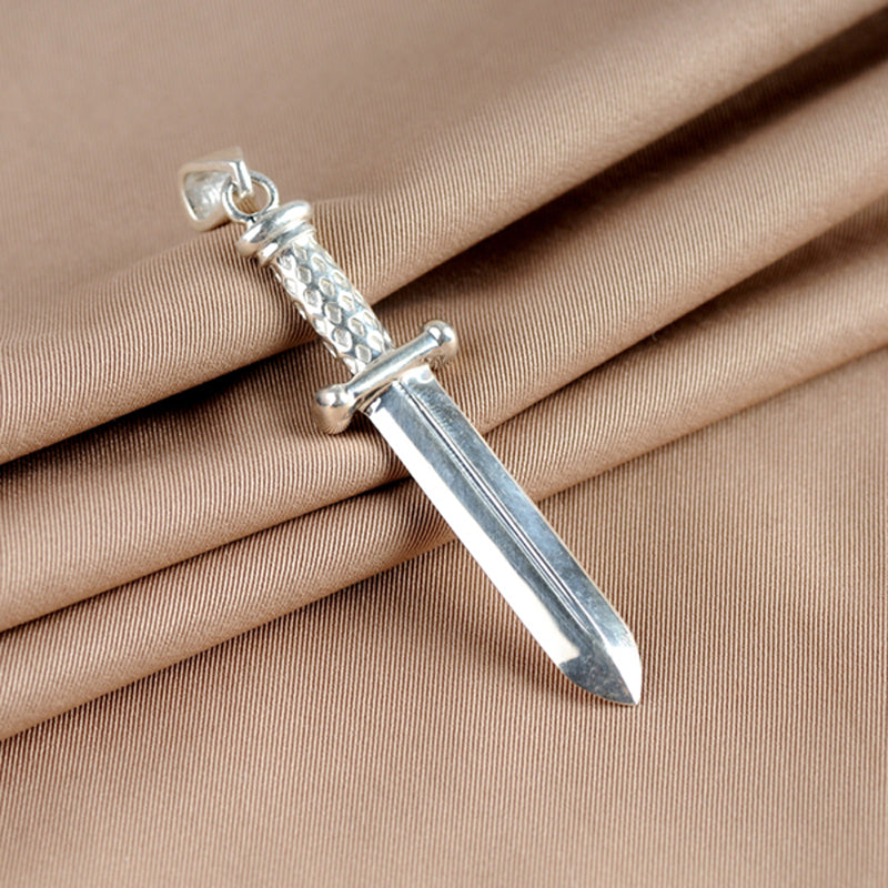 The Expendables Stallone Knife Sword Genuine 925 Sterling Silver Penda ...