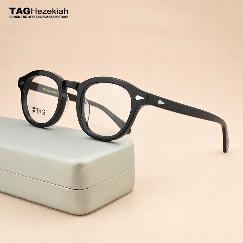 round glasses frame Brand myopia computer eyeglasses frames men women ...